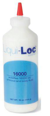 Liquid Waste Solidifier, Solidifies up to 16000cc, Spout Lid