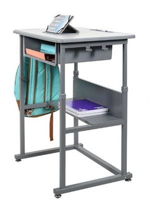 Locking Mobile Adjustable Desk Computer Workstation & Carts